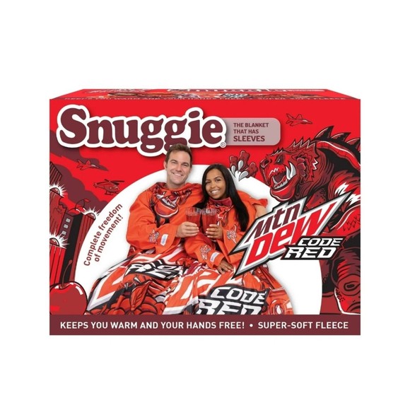 Snuggie | Bedding | Mt Dew Code Red Snuggie The Original Wearable Soft ...